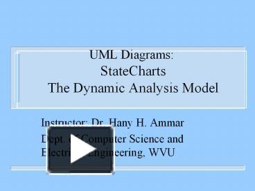 PPT – UML Diagrams: StateCharts The Dynamic Analysis Model PowerPoint ...