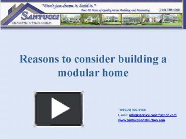 PPT – Reasons to consider building a modular home PowerPoint ...