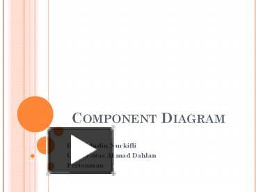Component Diagram presentation | free to download