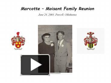 PPT – Joseph and Lena Marcotte PowerPoint presentation | free to ...