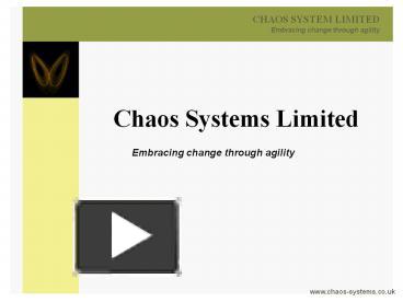 PPT – CHAOS SYSTEM LIMITED PowerPoint presentation | free to download ...