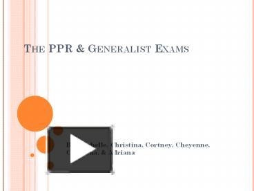 PPT – The PPR PowerPoint presentation | free to download - id: 5bd4bf-NjUyZ