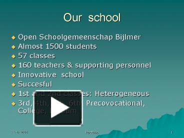 PPT – Our school PowerPoint presentation | free to view - id: 5bdad3-YTQyZ