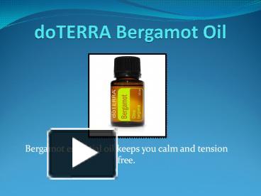 PPT – doTERRA Essential Oil PowerPoint presentation | free to download ...
