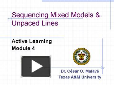 PPT – Sequencing Mixed Models PowerPoint presentation | free to view ...