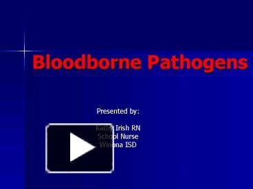 PPT – Bloodborne Pathogens PowerPoint presentation | free to view - id ...