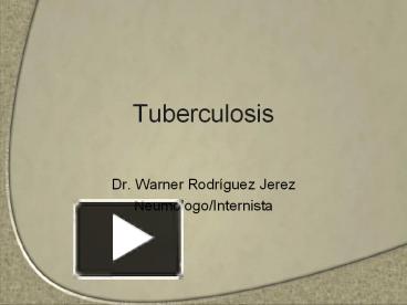 Tuberculosis presentation | free to download