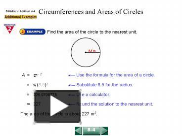 Circumferences and Areas of Circles presentation | free to download