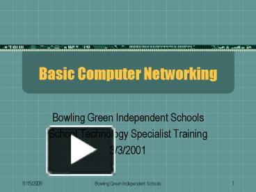 PPT – Basic Computer Networking PowerPoint presentation | free to view ...
