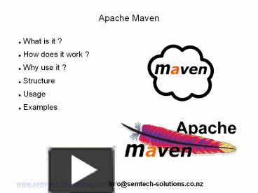PPT – An introduction to Apache Maven PowerPoint presentation | free to ...