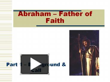 Abraham presentation | free to download