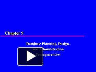 PPT – Database Planning, Design, PowerPoint presentation | free to ...
