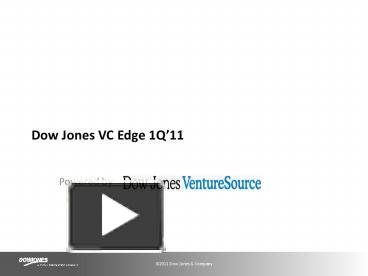 Dow Jones VC Edge 1Q presentation | free to view