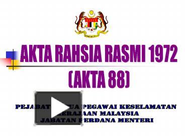RAHSIA RASMI presentation | free to view
