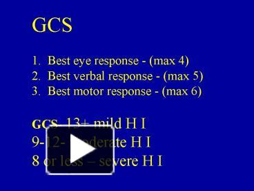 GCS presentation | free to view