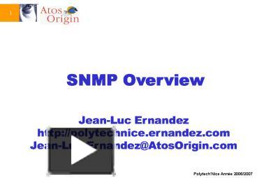 PPT – SNMP Overview PowerPoint presentation | free to download - id ...