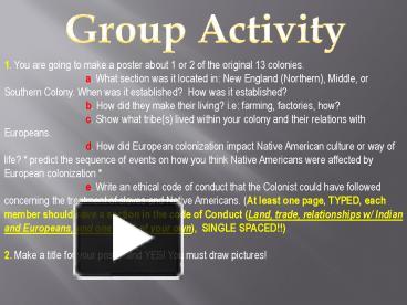 PPT – Group Activity PowerPoint presentation | free to download - id ...