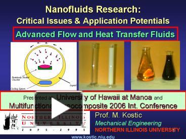 Nanofluids Research: Critical Issues presentation | free to view