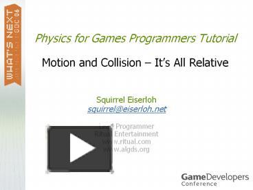 Physics%20for%20Games%20Programmers%20Tutorial%20Motion%20and ...