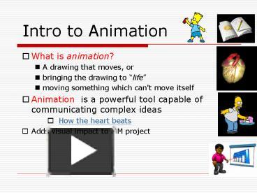 Intro to Animation presentation | free to view
