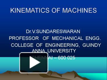 BASICS OF MECHANISMS presentation | free to view
