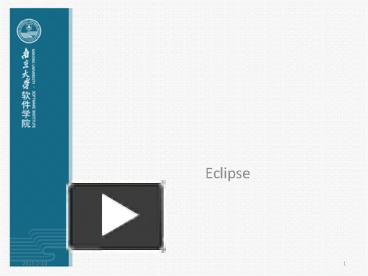 Eclipse presentation | free to download