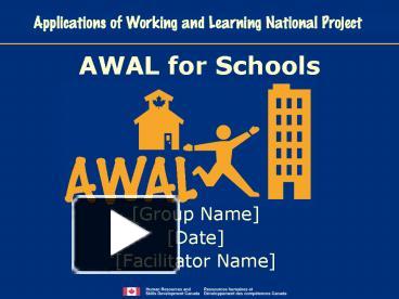 PPT – AWAL for Schools PowerPoint presentation | free to view - id ...