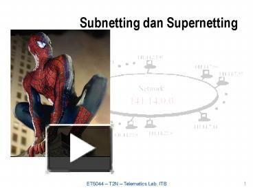Subnetting dan Supernetting presentation | free to view