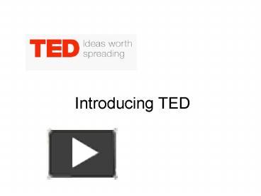Introducing TED presentation | free to download