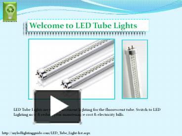 LED Tube lights presentation | free to download
