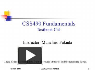 PPT – CSS434: Parallel PowerPoint presentation | free to download - id ...