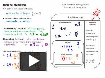 PPT – Rational Numbers: PowerPoint presentation | free to download - id ...