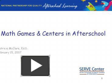 Math Games presentation | free to view