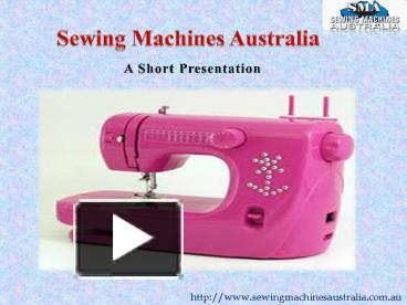 PPT – Industrial sewing machine – Learn about its operation and ...