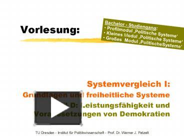 PPT – Vorlesung: PowerPoint presentation | free to view - id: 5e94a2-NzgwY