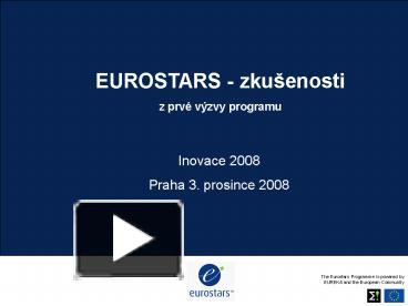 PPT – EUROSTARS - zku PowerPoint presentation | free to download - id ...