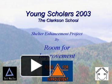 PPT – Shelter Enhancement Project PowerPoint presentation | free to ...