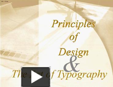 PPT – The Art of Typography PowerPoint presentation | free to view - id ...