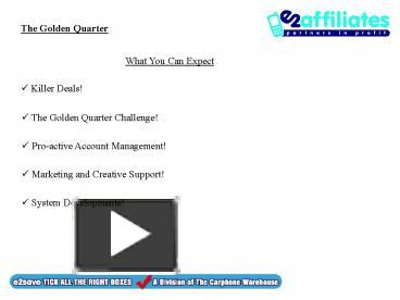 PPT – The Golden Quarter PowerPoint presentation | free to download ...