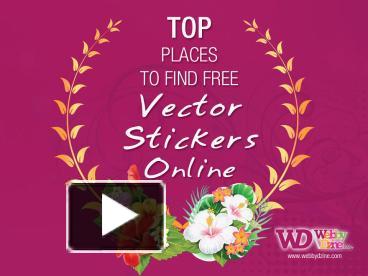 Best Place to Find Free Vector Stickers presentation | free to download