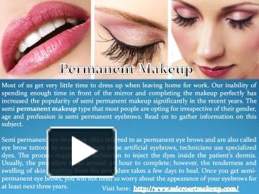 Permanent Makeup presentation | free to download