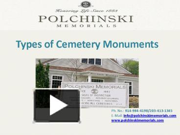 Types of Cemetery Monuments presentation | free to download
