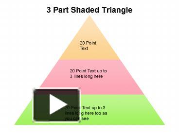 3 Part Shaded Triangle presentation | free to download