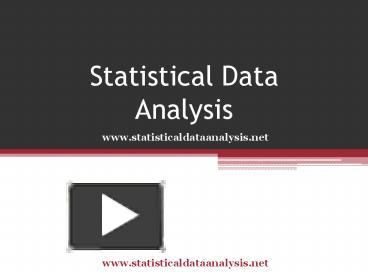 PPT – statistical data analysis PowerPoint presentation | free to ...
