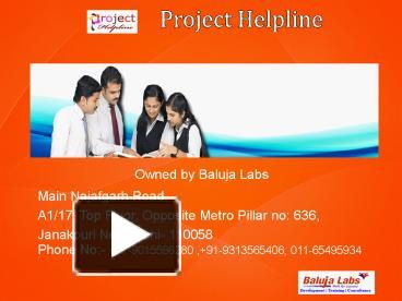 PPT – B.tech Synopsis and Projects PowerPoint presentation | free to ...