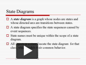 State Diagrams presentation | free to view