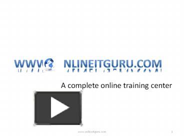 PPT – sql server 2012 online training at onlineitguru.com PowerPoint ...