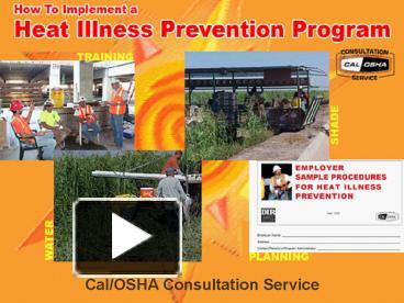 PPT – How To Implement a Heat Illness Prevention Program PowerPoint ...