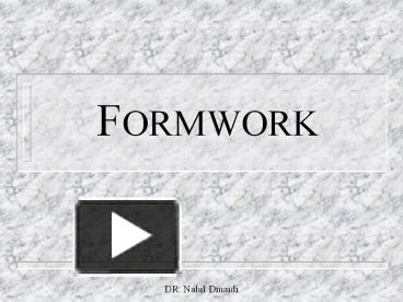 FORMWORK presentation | free to download