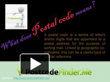 Uk Postcode Finder presentation | free to download